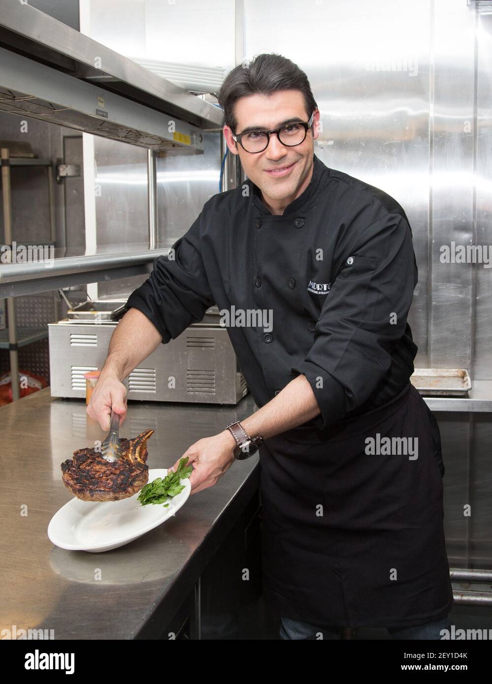 Actor Joseguillermo Cortines is seen at Morton's during Cooking with ...