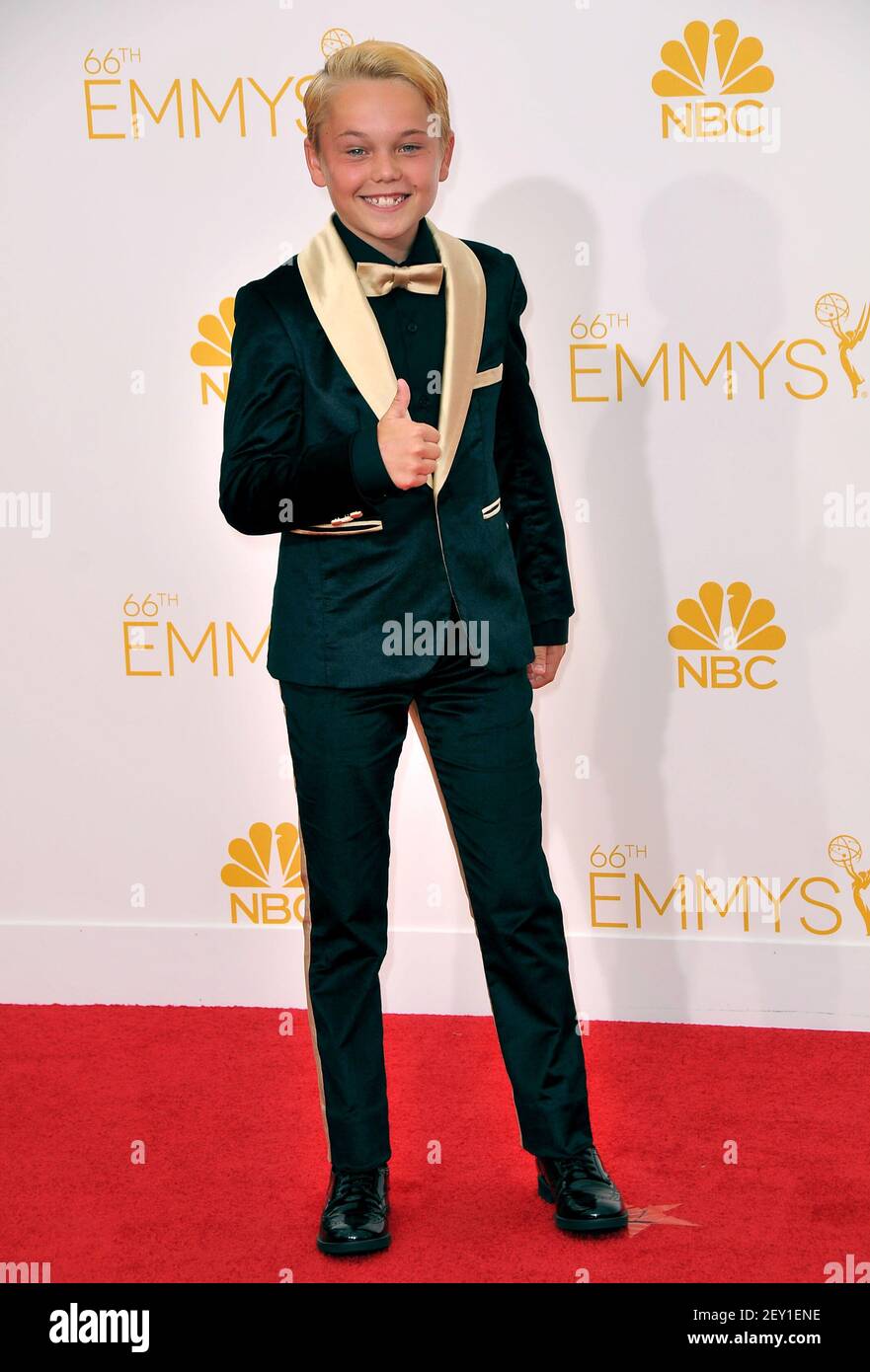 Mason Vale Cotton arrives at the 66th Primetime Emmy Awards held at the ...