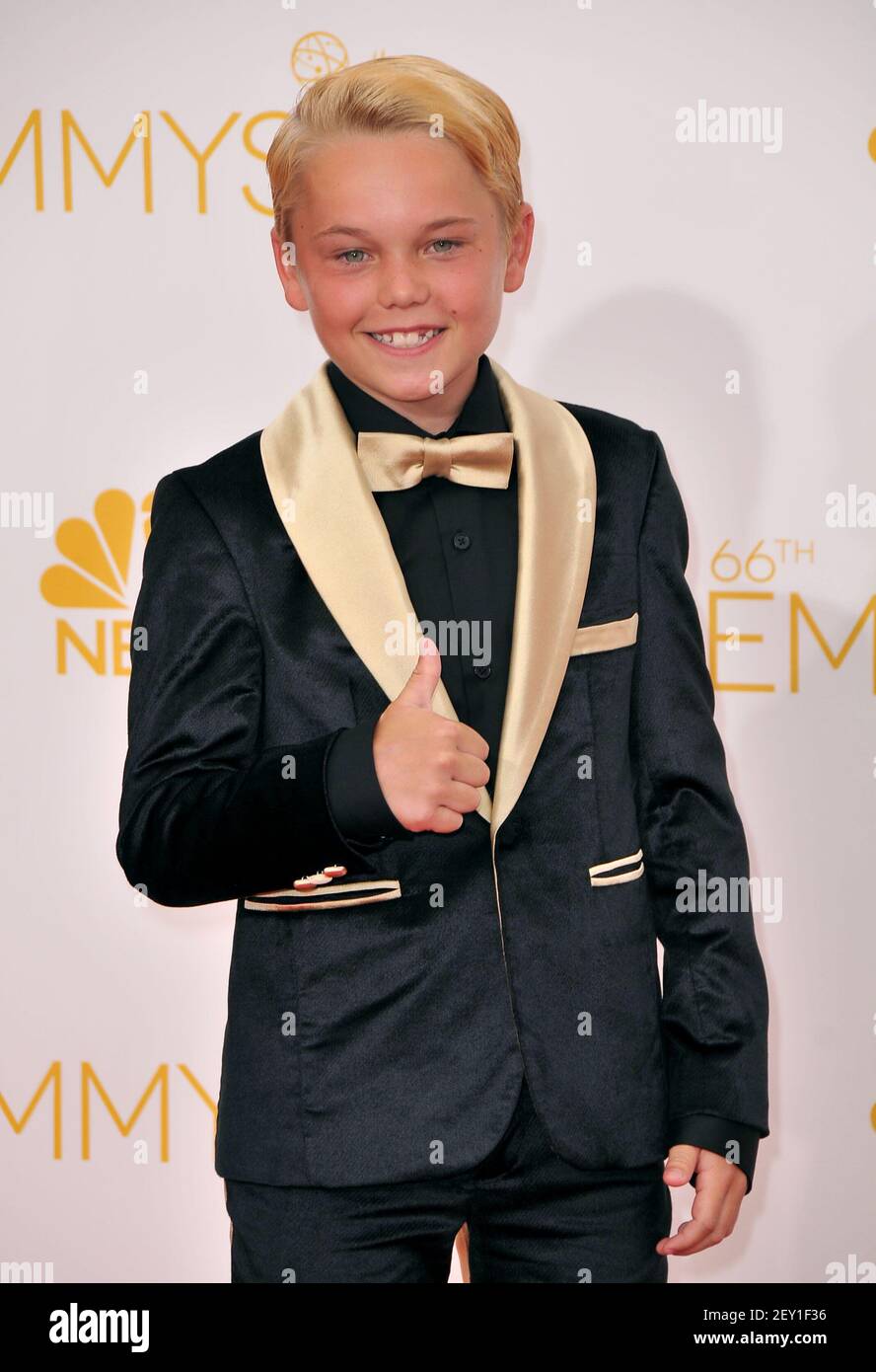 Mason Vale Cotton arrives at the 66th Primetime Emmy Awards held at the ...