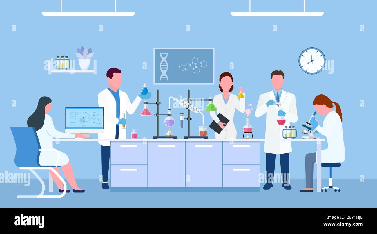 Cartoon doctor wearing lab Stock Vector Images - Alamy