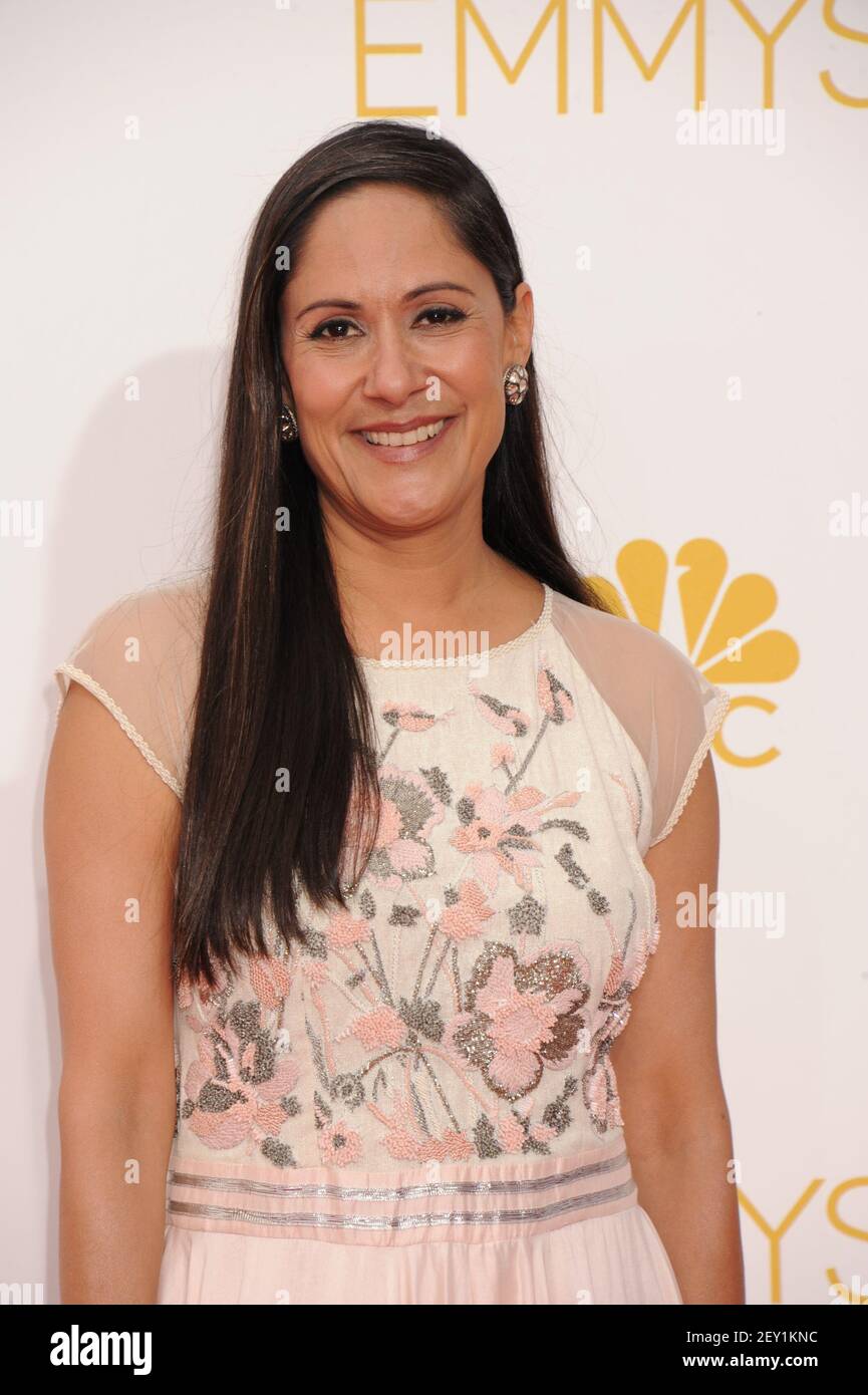 Sakina Jaffrey arrives to the 66th Annual Primetime Emmy Awards, held ...
