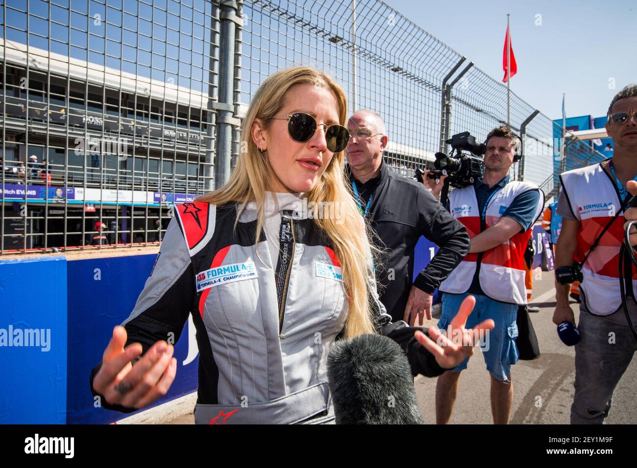 Ellie Goulding, singer grille de depart starting grid during the ...
