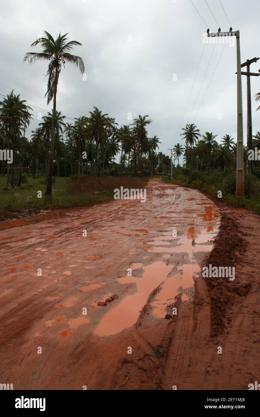 Brazilian muddy road Stock Photo - Alamy