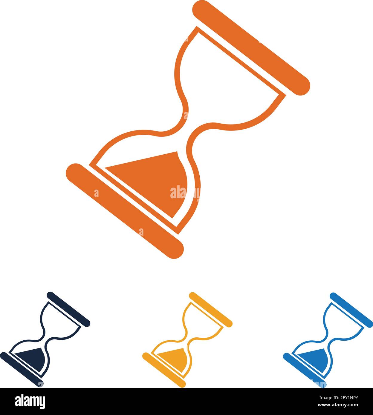 Hourglass logo Icon Vector Illustration design template Stock Vector ...