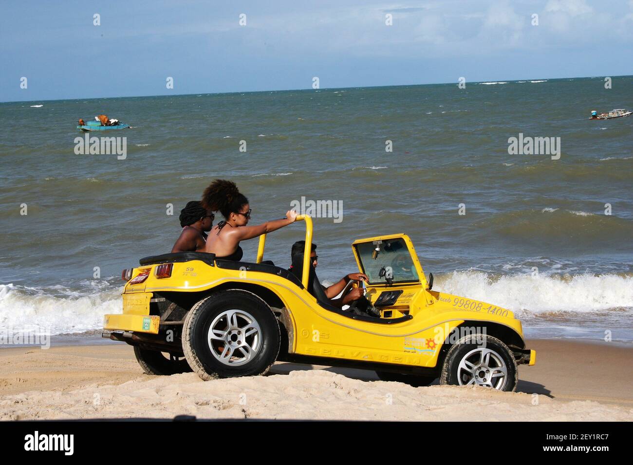 Dune buggy ride in Brazil Stock Photo - Alamy