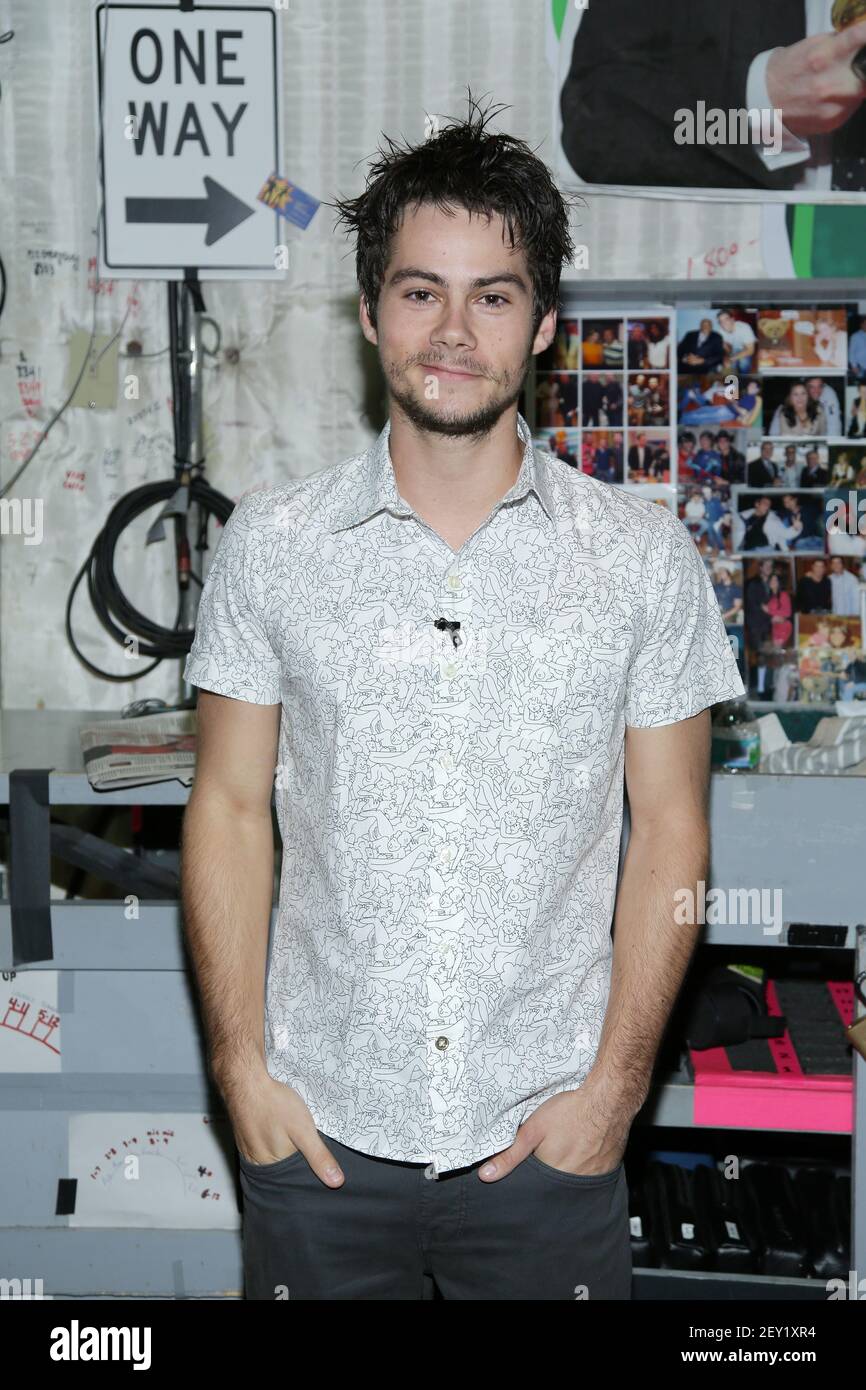 MIAMI, FL - AUGUST 28, 2014 - Actor Dylan O'Brien on the set of ...