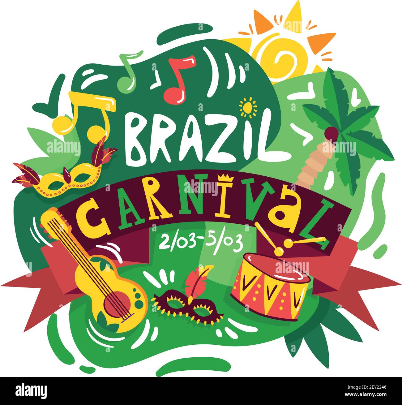Brazil carnival annual celebration dates announcement composition ...