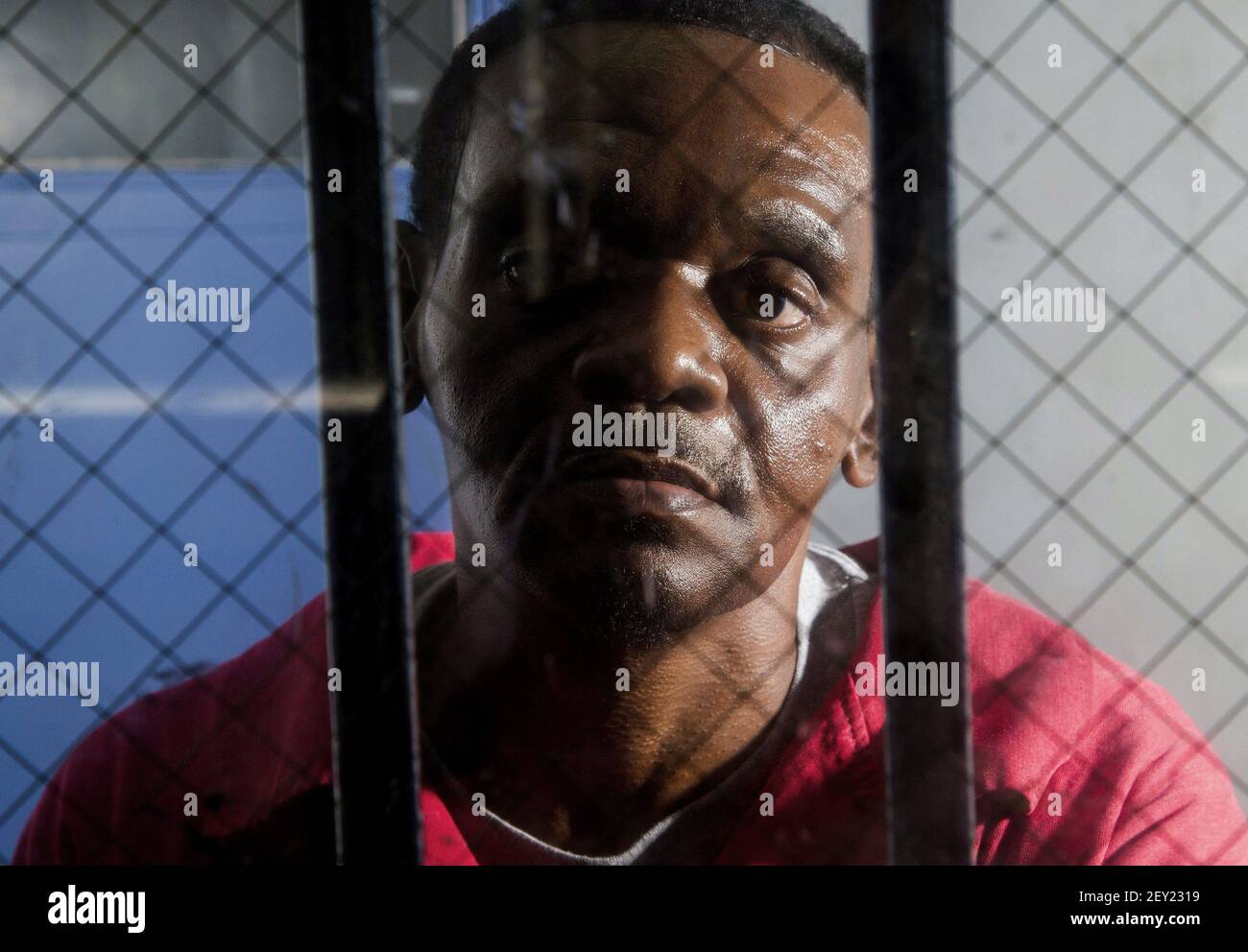 Henry McCollum, who is on death row at Central Prison in Raleigh, N.C ...