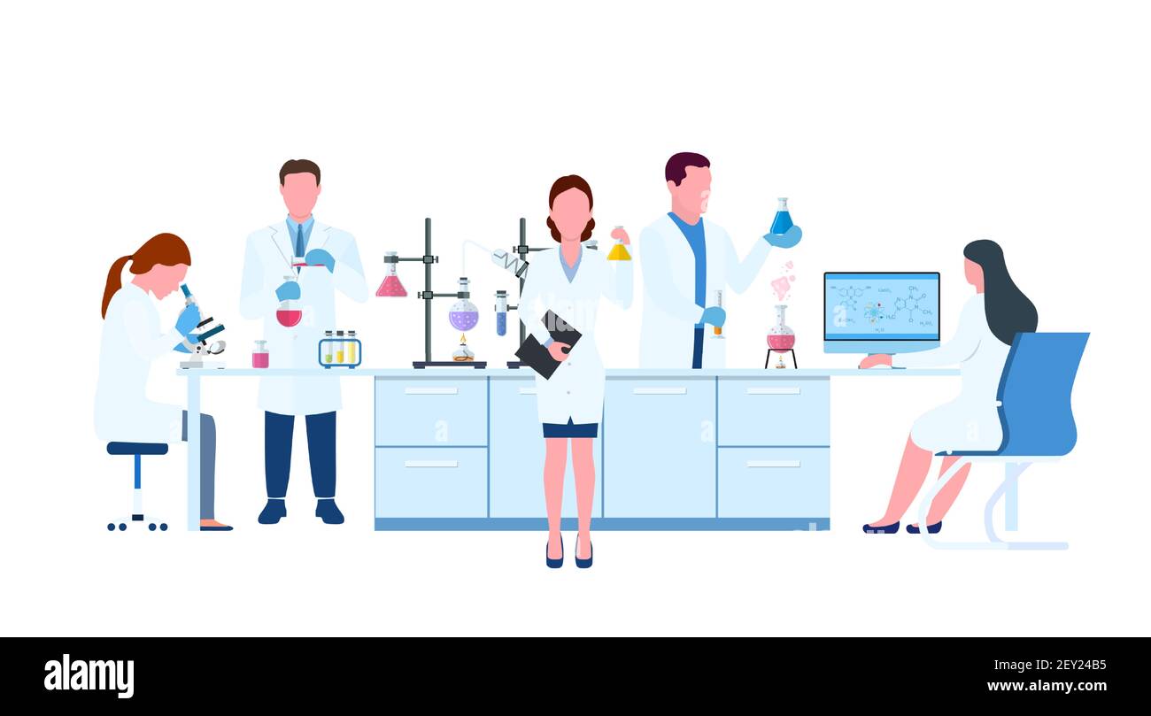 Cartoon doctor wearing lab Cut Out Stock Images & Pictures - Alamy