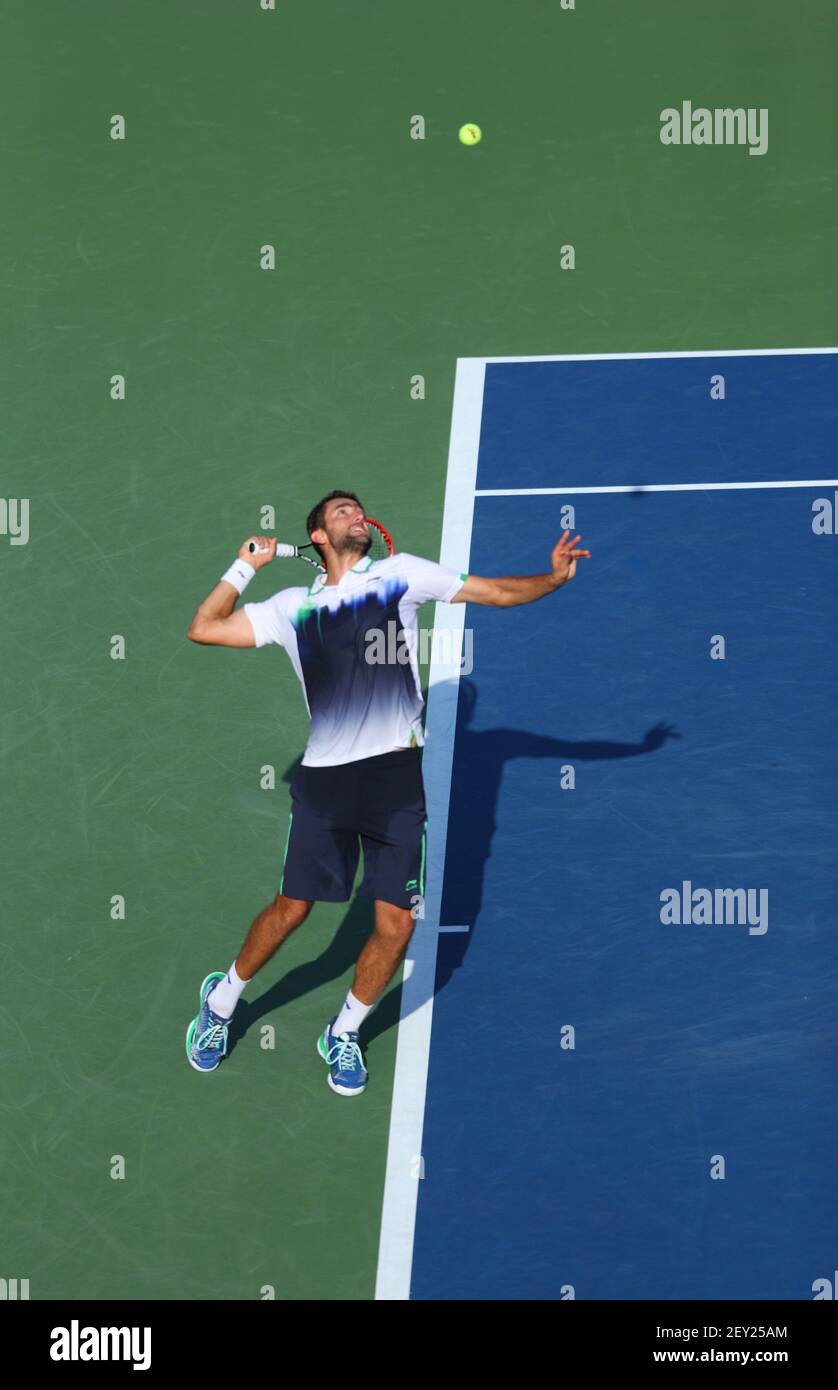 New York NY. Marin Cilic (CRO) during Day 11 match during the 2014 US ...