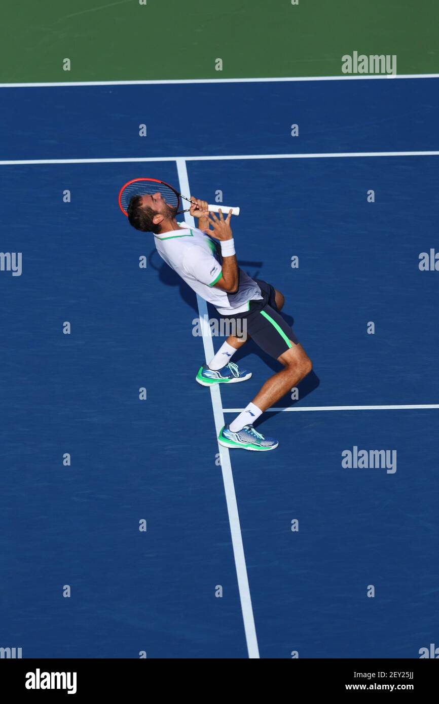 New York NY. Marin Cilic (CRO) during Day 11 match during the 2014 US ...