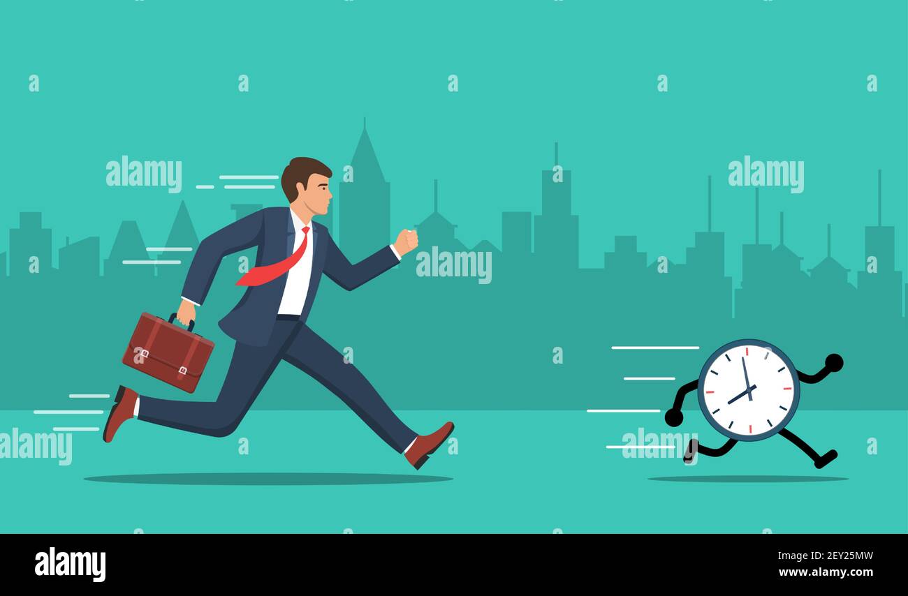 Work against clock Stock Vector Images - Alamy