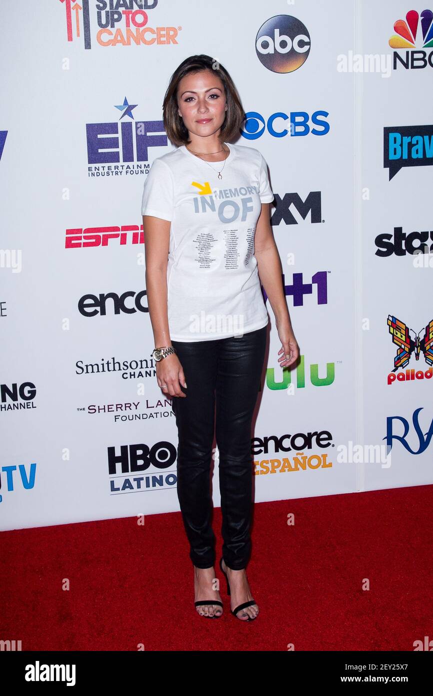 Italia Ricci attends the 4th Biennial Stand Up To Cancer (SU2C), A ...