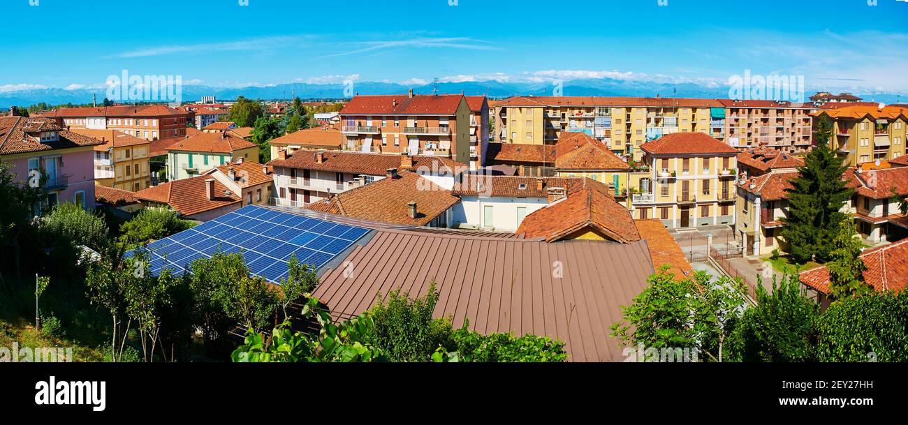 View of the traditional Italian village Stock Photo - Alamy