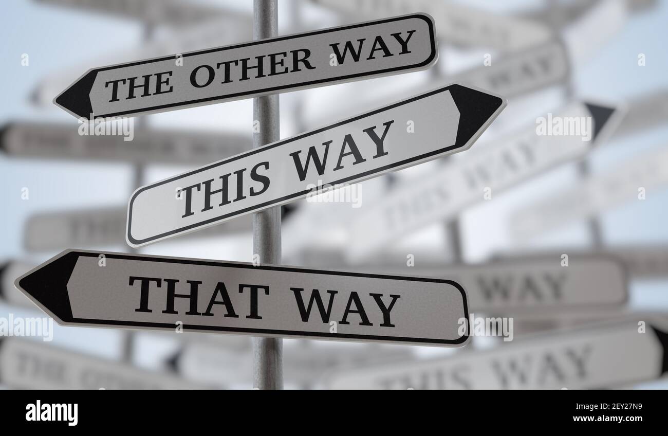 Confusing road sign hi-res stock photography and images - Alamy Confusing road sign hi-res stock photography and images - Alamy