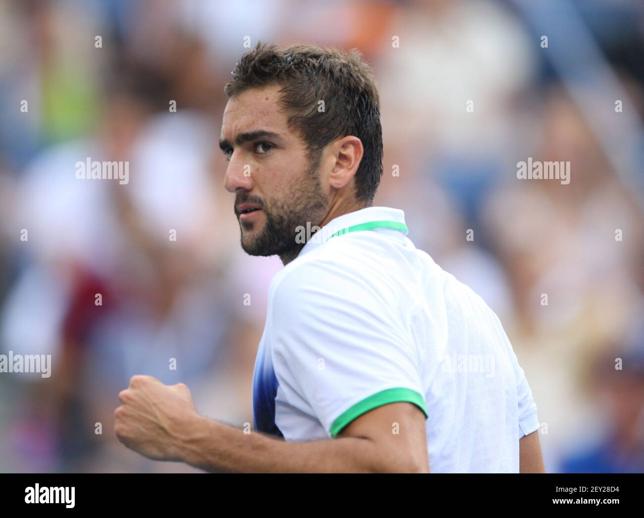 New York NY. Marin Cilic (CRO) during Day 13 match during the 2014 US ...