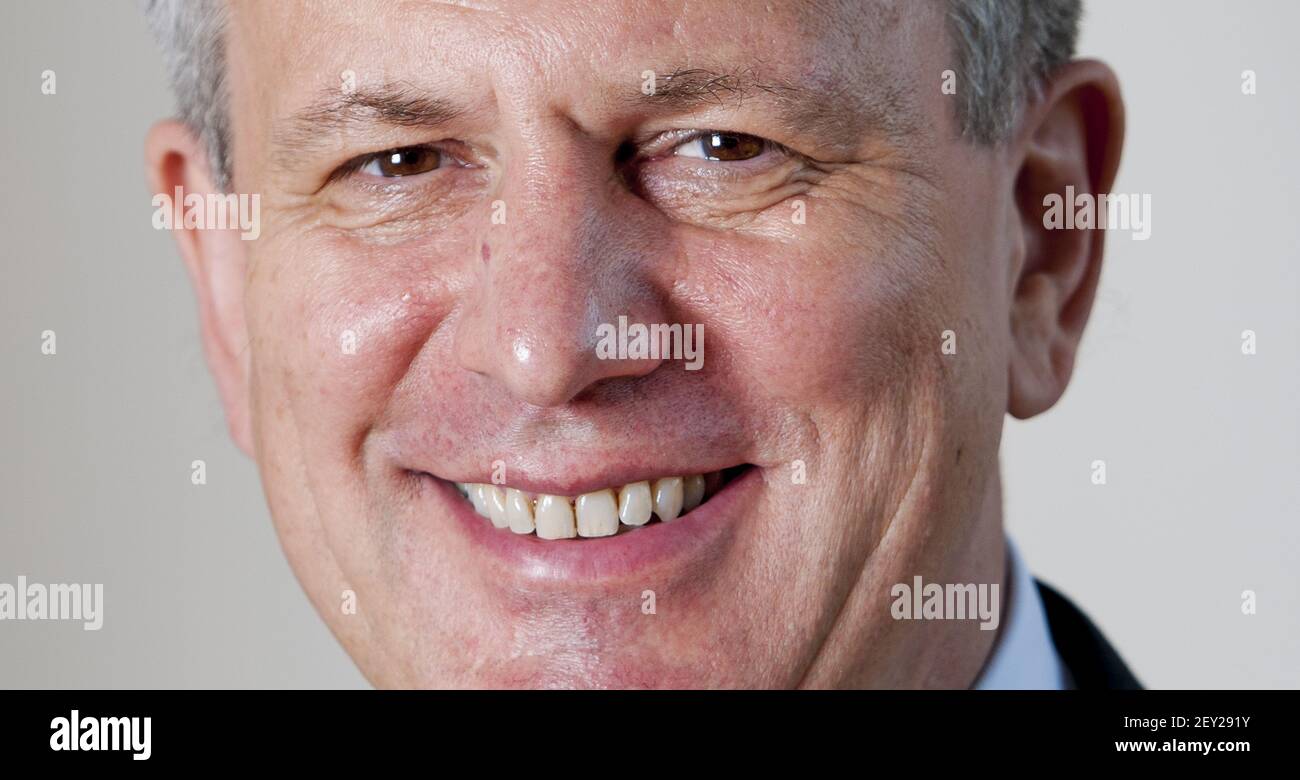 THE HAGUE, NETHERLANDS - SEPTEMBER 1, 2014 - Portrait of Shell CEO, Ben ...