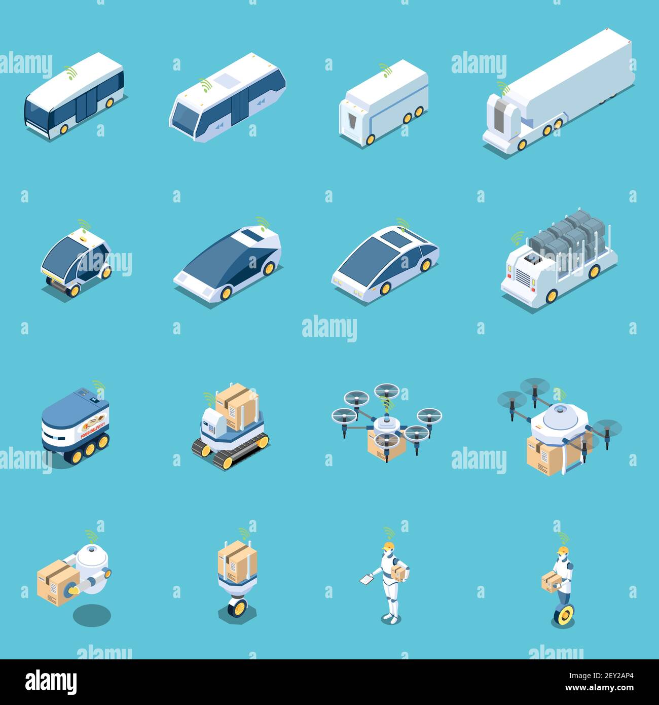 Electric carrier vehicle Stock Vector Images - Alamy
