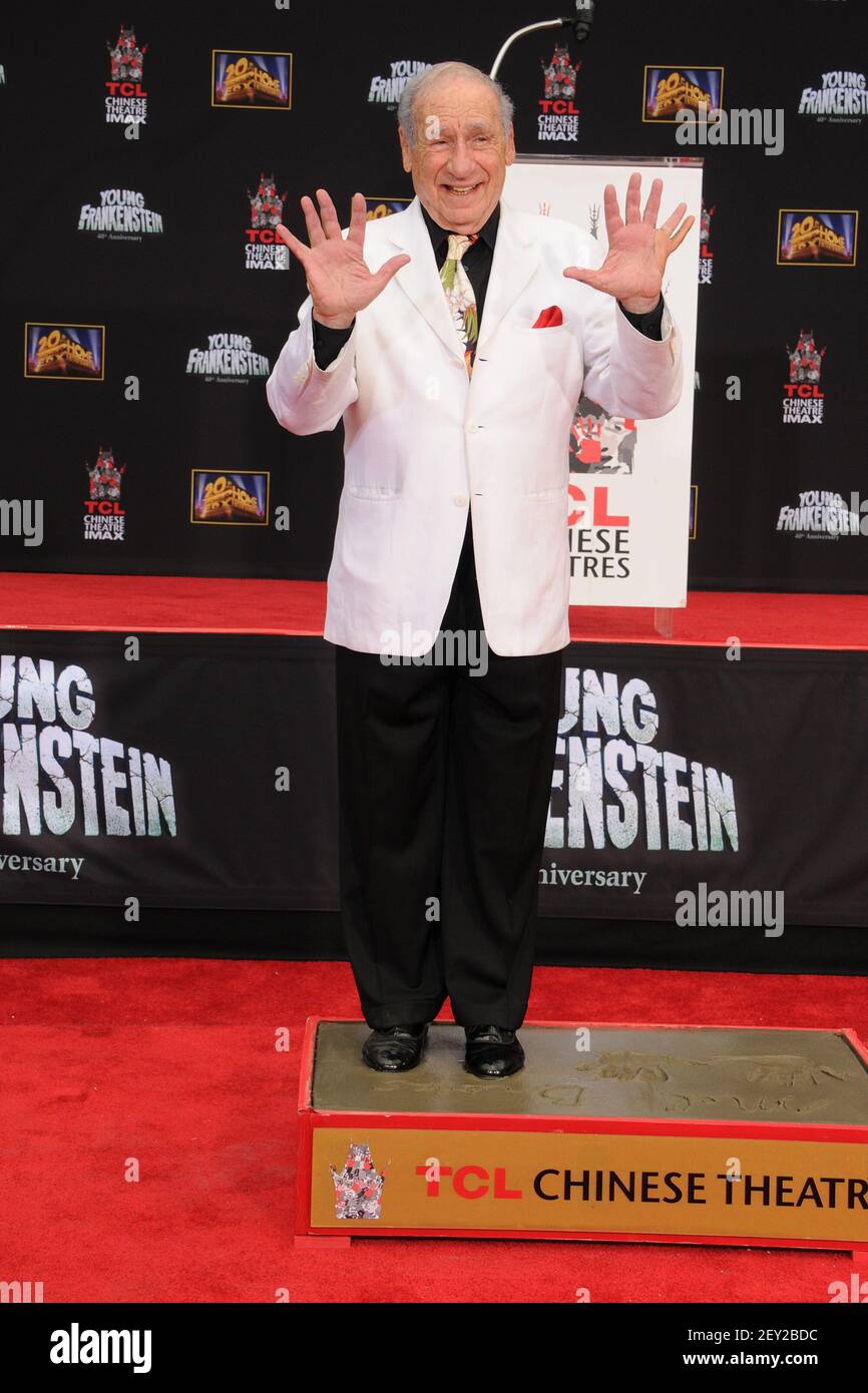 8 September 2014 - Hollywood, California - Mel Brooks. Mel Brooks Hand ...