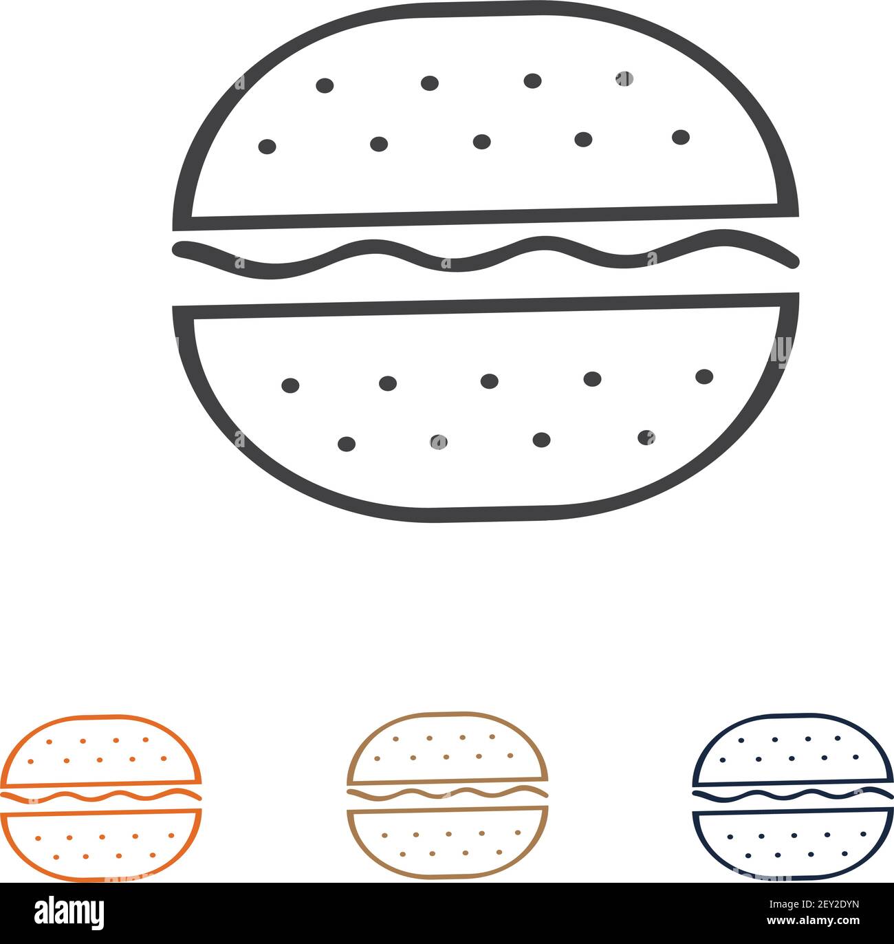 Hamburger vector icon illustration desigh Stock Vector Image & Art - Alamy