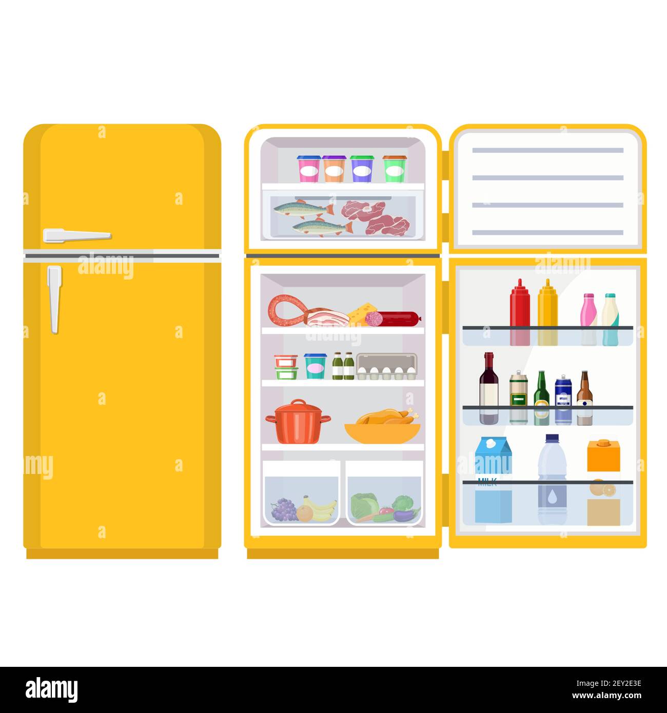 Wine refrigerator home Stock Vector Images - Alamy