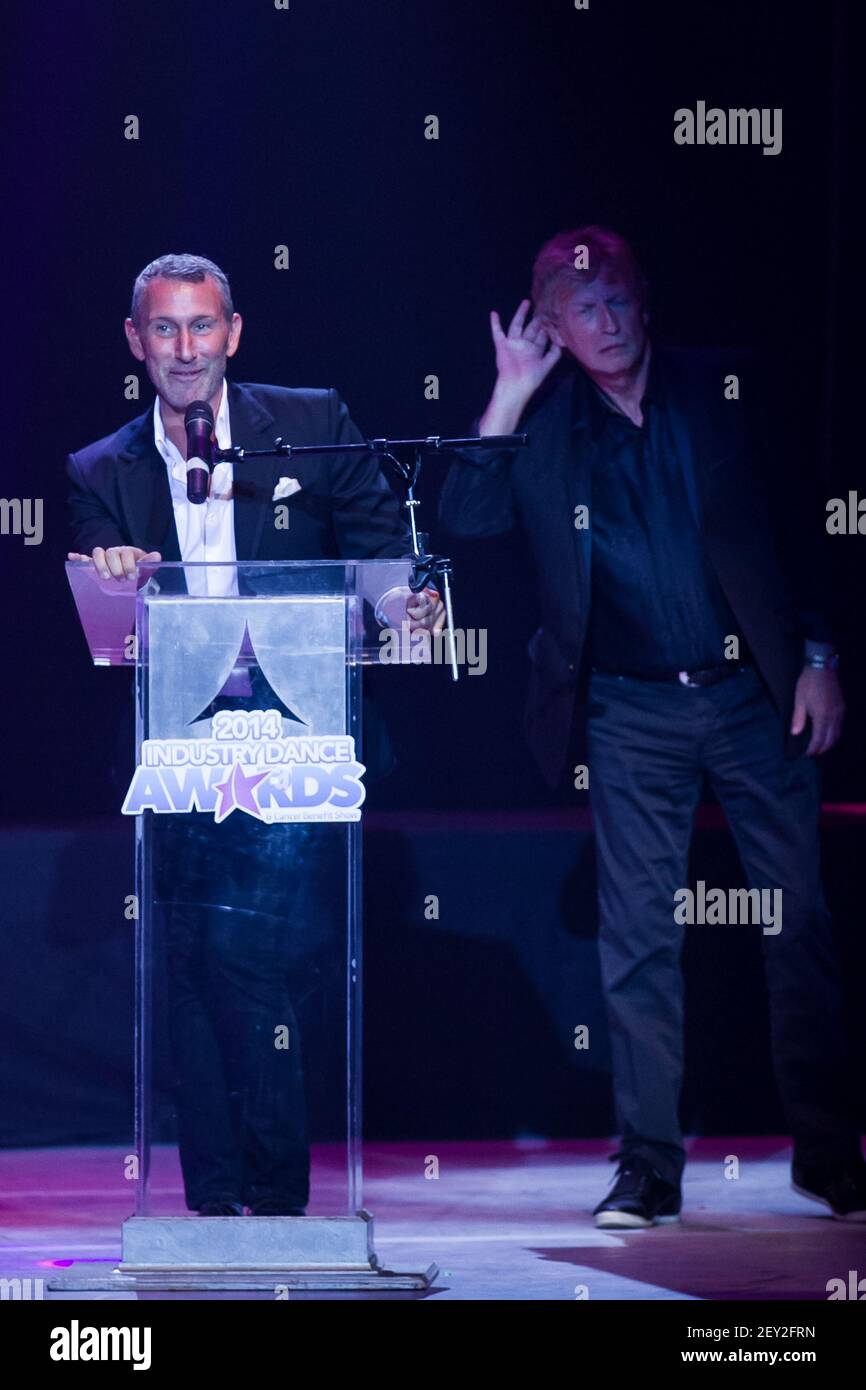 Adam Shankman and Nigel Lythgoe on stage at the 2014 Industry Dance ...
