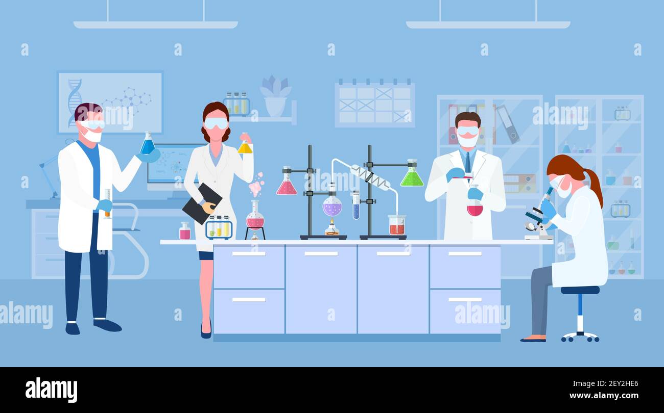 Cartoon doctor wearing lab Stock Vector Images - Alamy