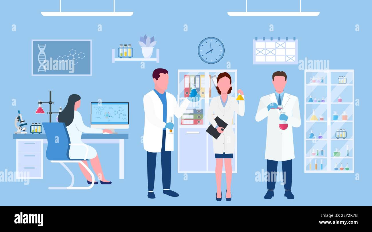 Cartoon doctor wearing lab Stock Vector Images - Alamy