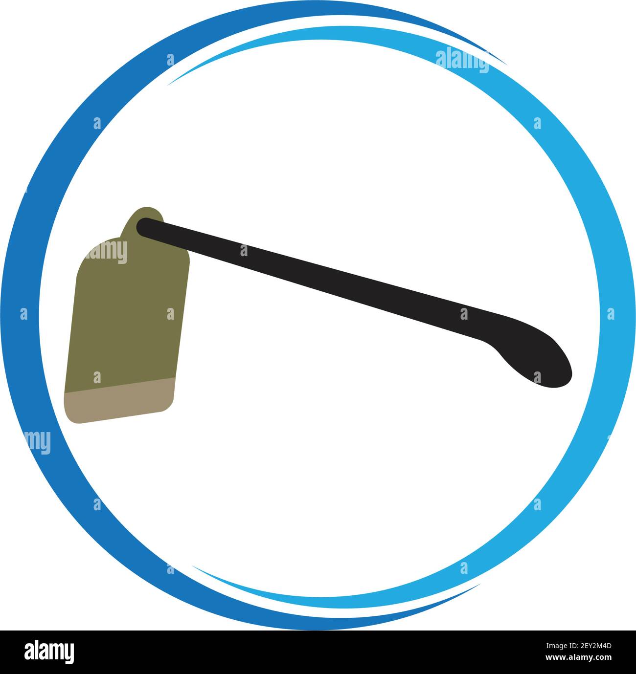 traditional hoe logo icon vector illustration design template - vector ...