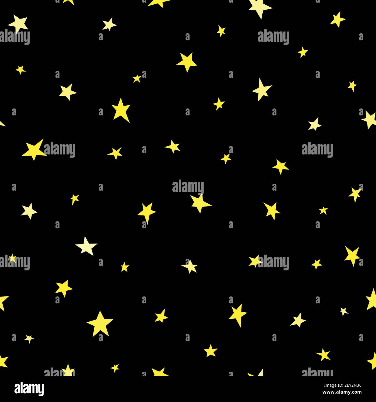 Seamless abstract pattern with little shabby sharp yellow stars on ...