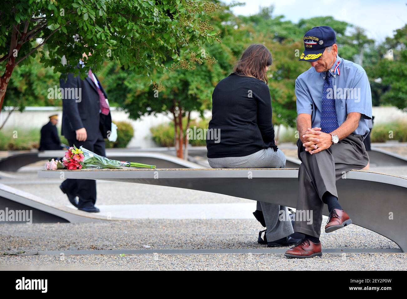 Herb Wolk (right) and his daughter, Devora Kirschner, reflect while ...