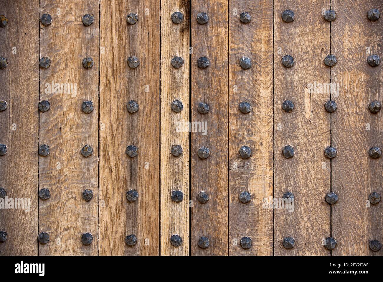 detail of antique wood with rivets Como, Italy Europe Stock Photo - Alamy