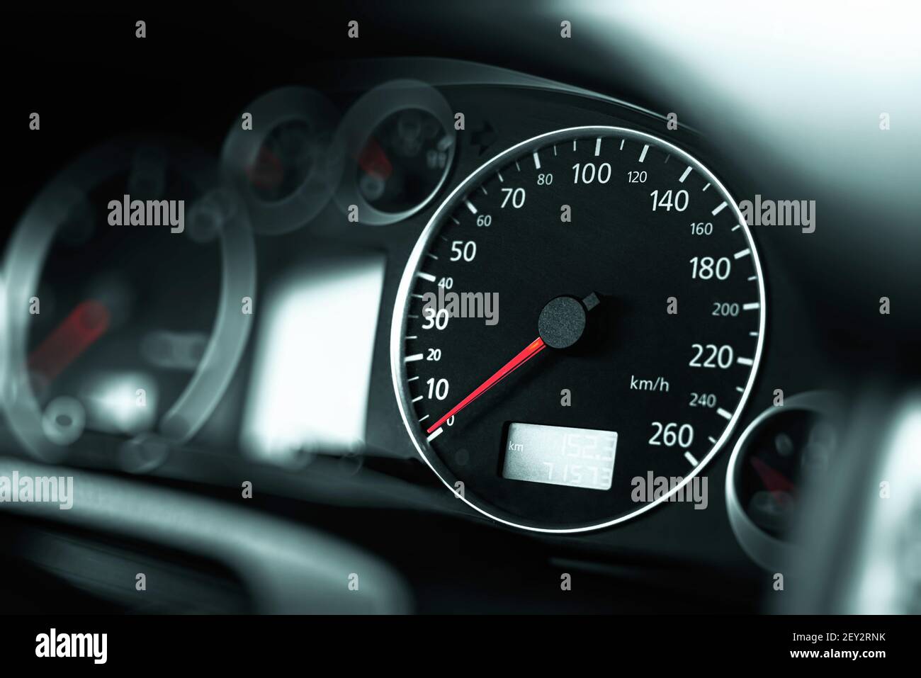 Luxury car speedometer close up Stock Photo - Alamy