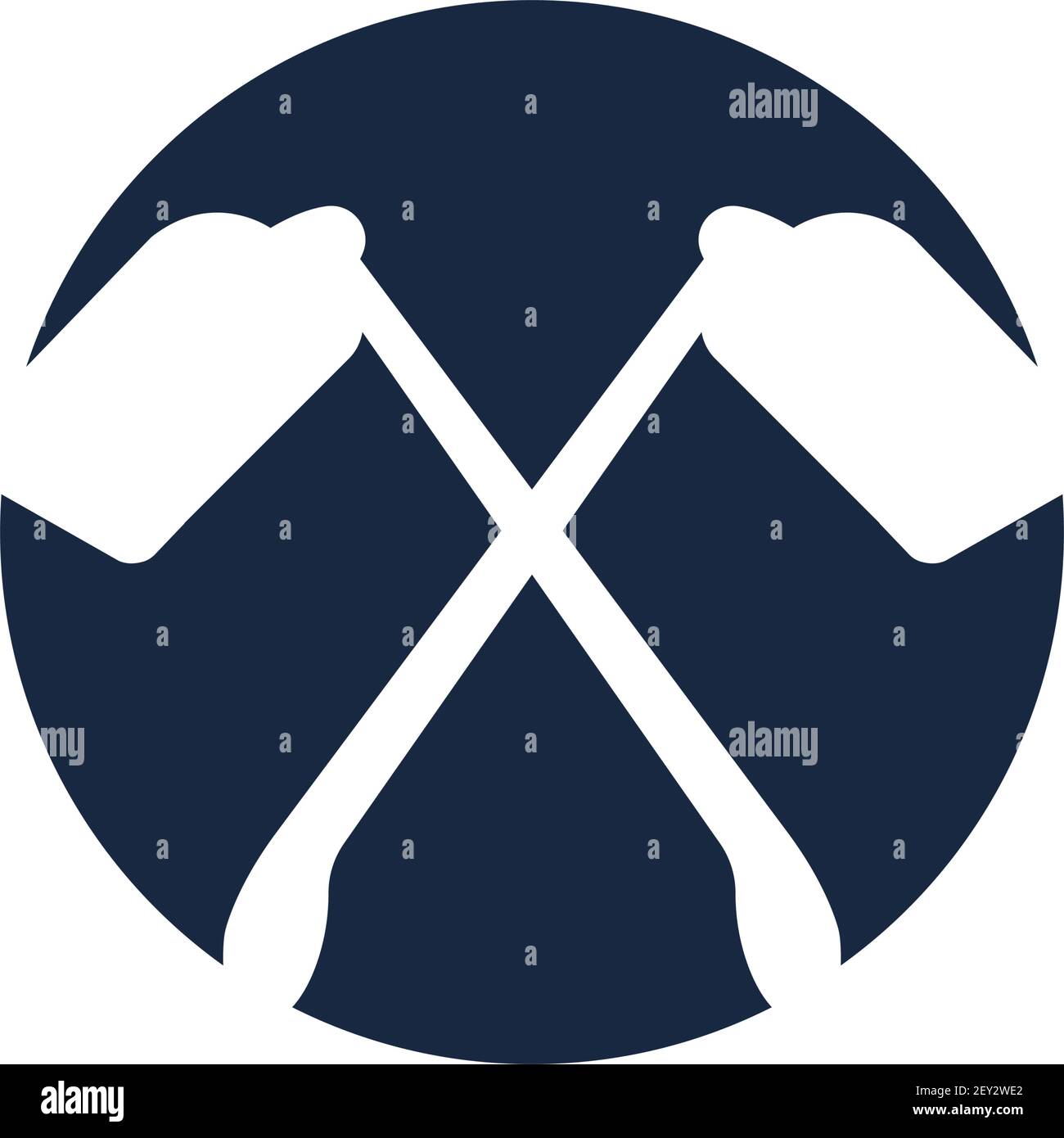 traditional hoe logo icon vector illustration design template - vector ...