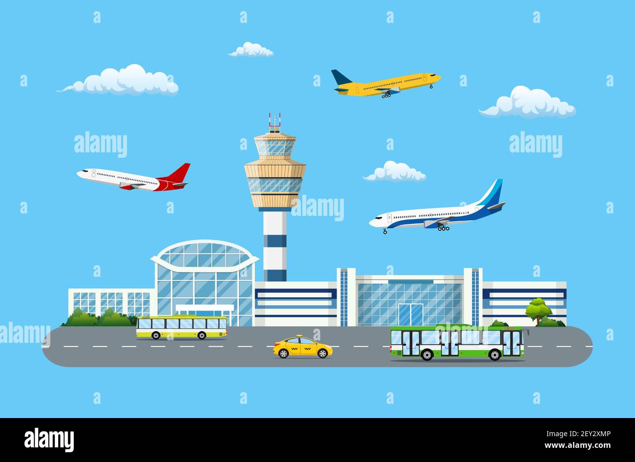 Ground transport sign at airport Stock Vector Images - Alamy