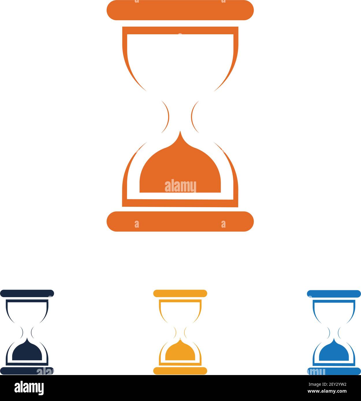 Hourglass logo Icon Vector Illustration design template Stock Vector ...