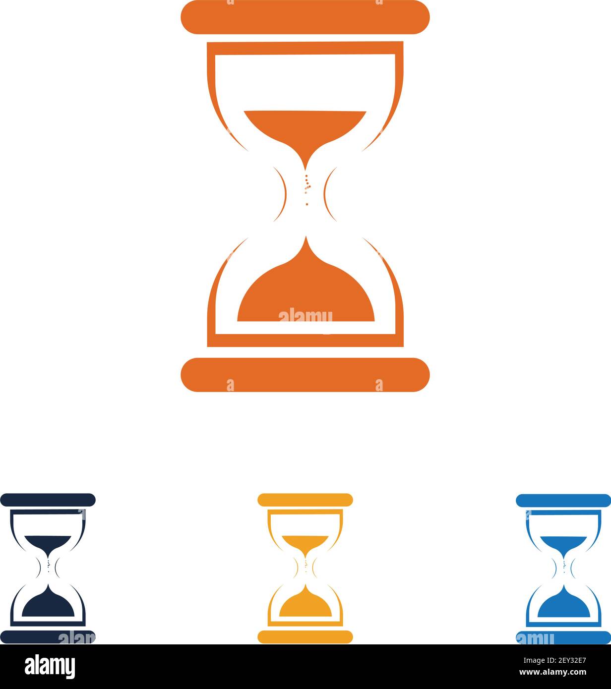 Hourglass logo Icon Vector Illustration design template Stock Vector ...