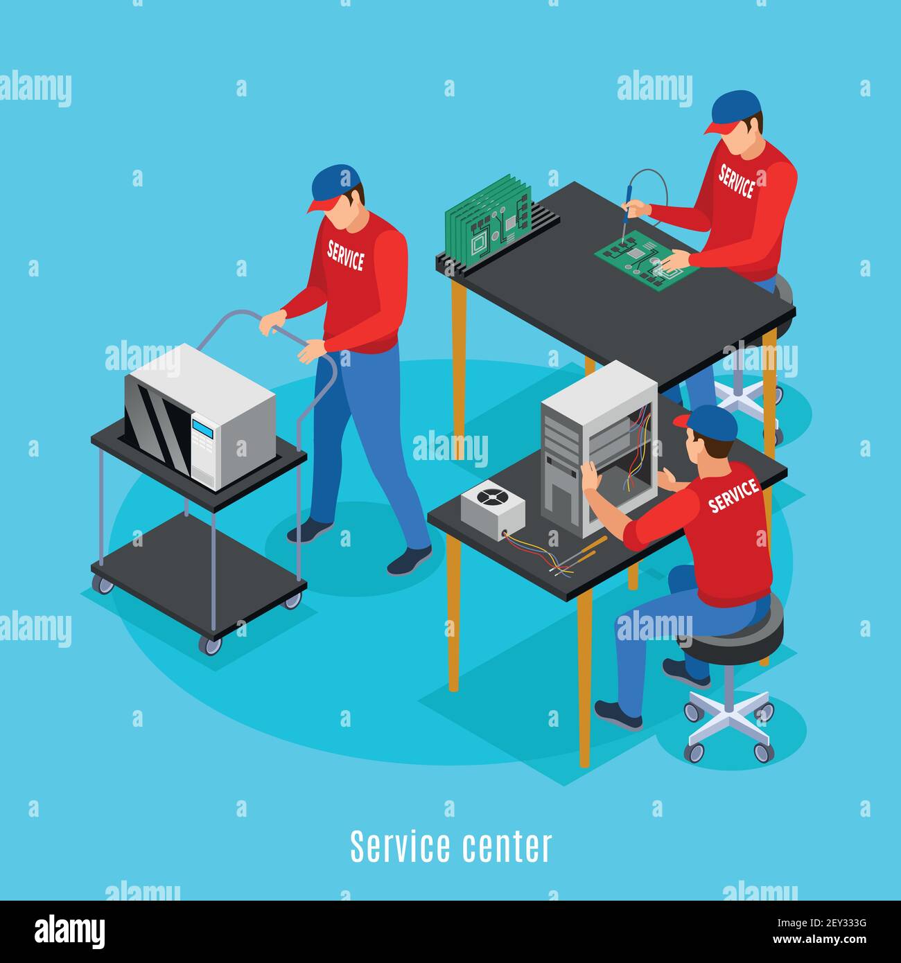 Consumer electronics repair Stock Vector Images - Alamy