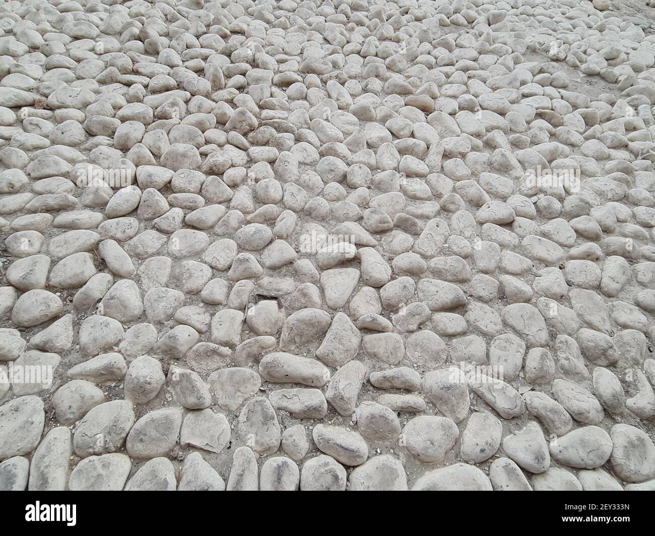 A high angle shot of white rocks on the ground - perfect for background ...