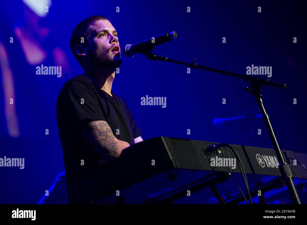 Tony Oller of MKTO performs on stage at Staples Center in Los Angeles ...