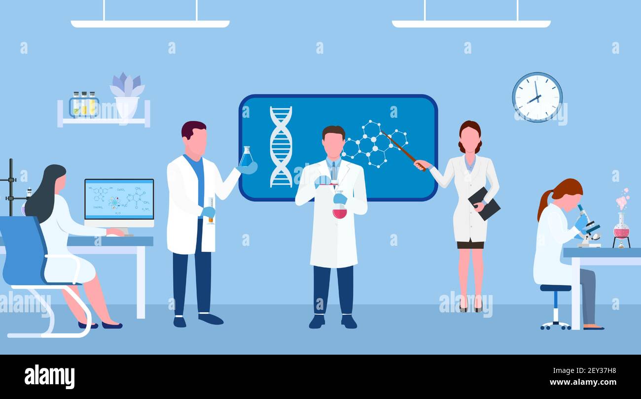 Cartoon doctor wearing lab Stock Vector Images - Alamy