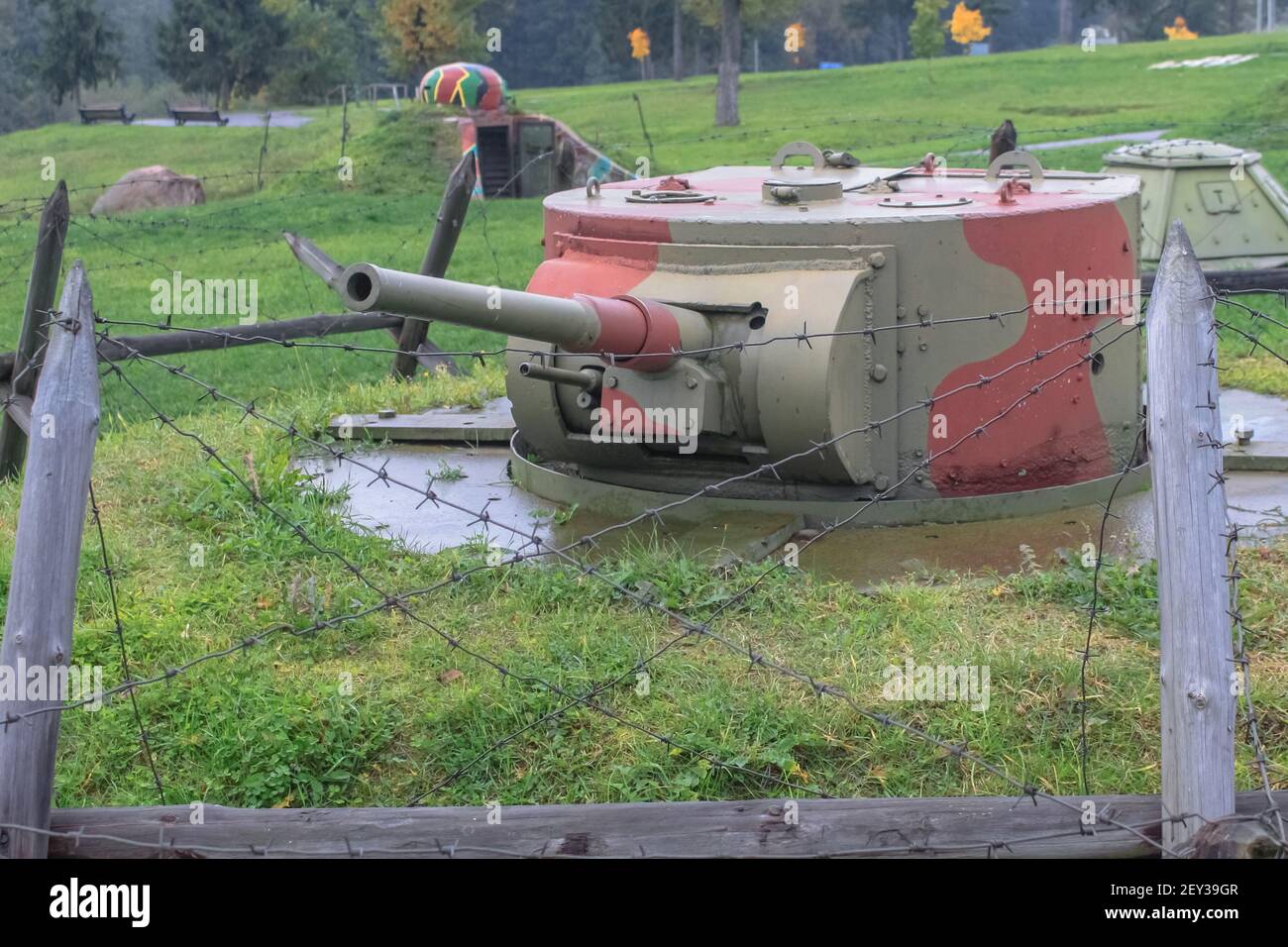 Fortified battle point in the Belarusian Open-air Historical Museum ...