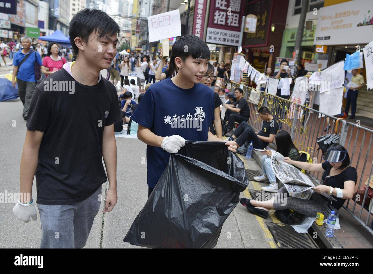 Hong Kong students and volunteers have been working hard to tackle the ...