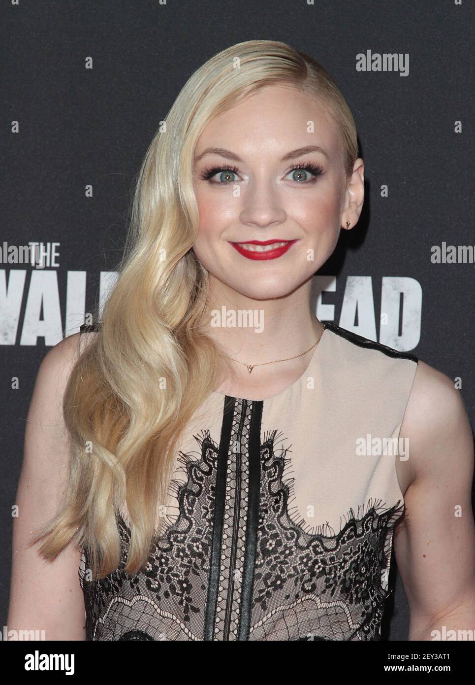 Emily Kinney attends The Season Five Premiere of "The Walking Dead ...