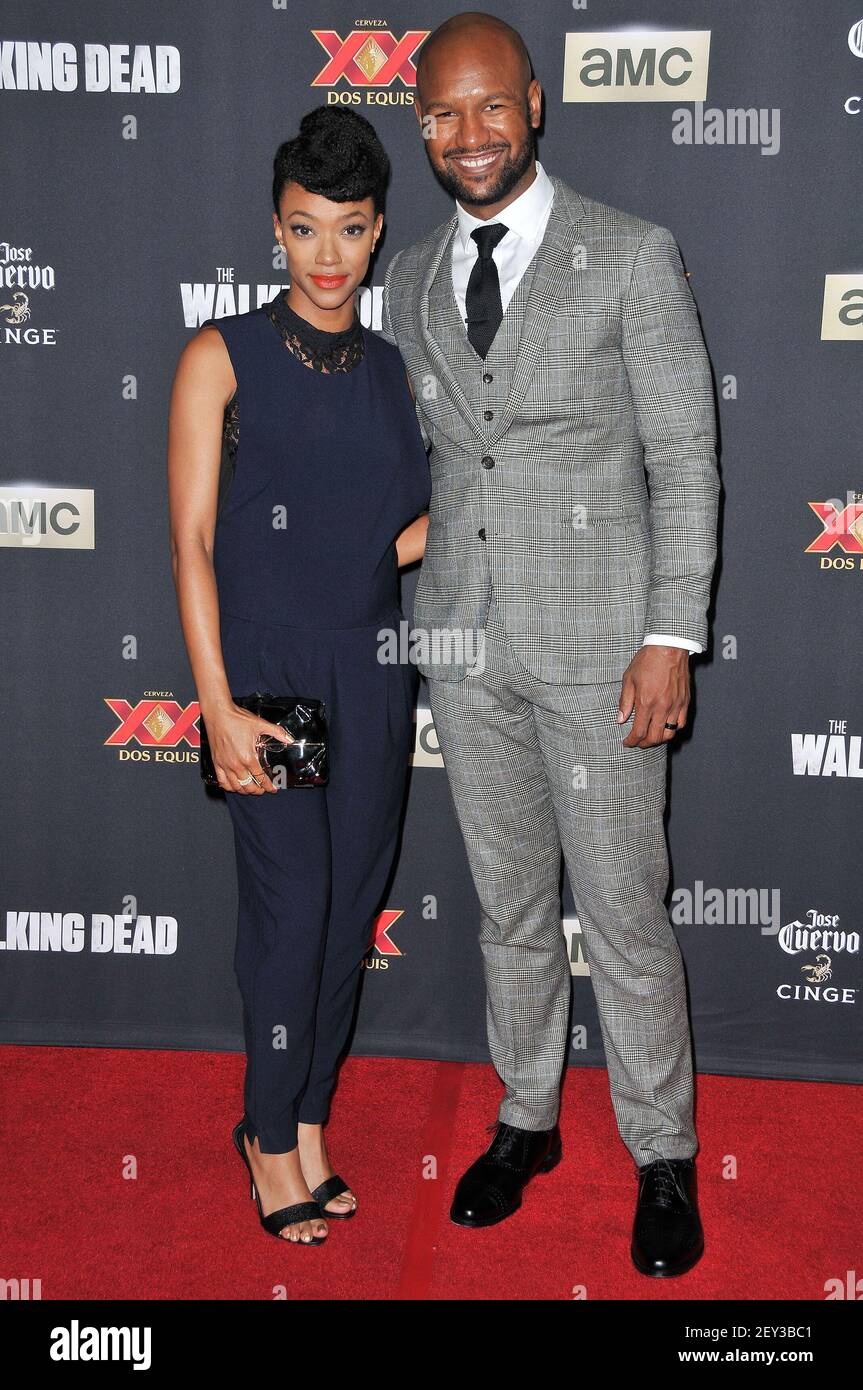 Sonequa Martin-Green & Kenric Green at "The Walking Dead" Season 5 ...