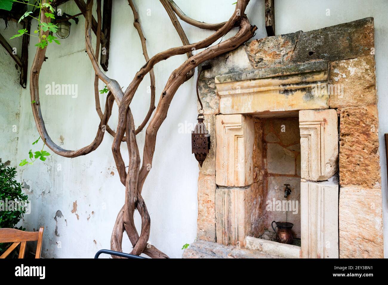 Historic Jewish quarter of Chania, Crete, largest of the Greek Islands ...