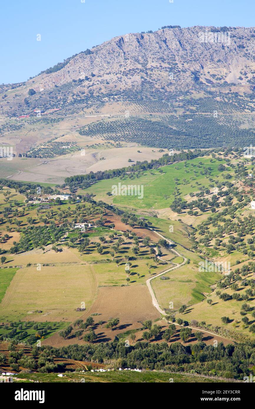 From high in the village morocco and constructions Stock Photo - Alamy