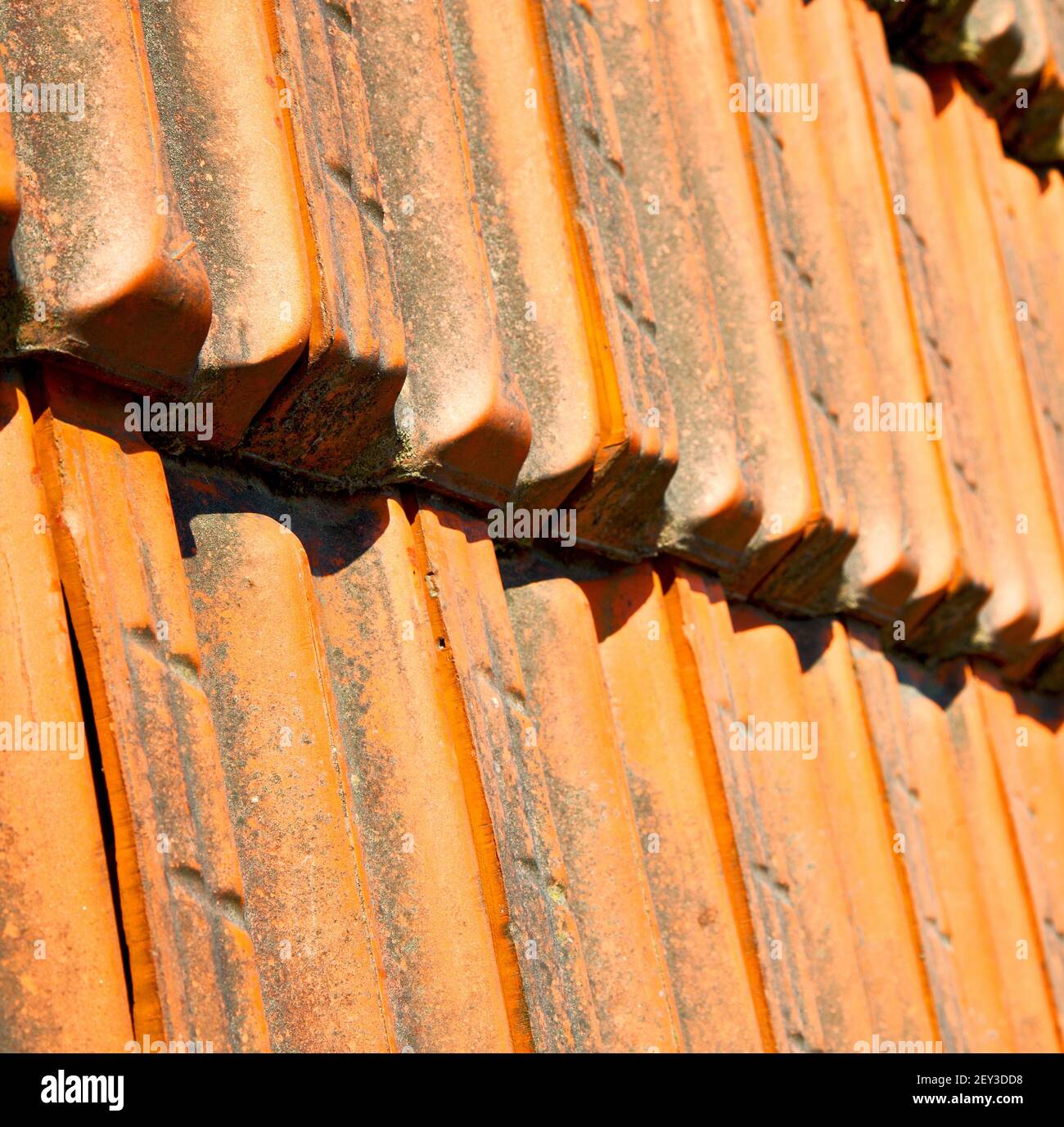 Old roof in italy the line and texture of diagonal architecture Stock ...
