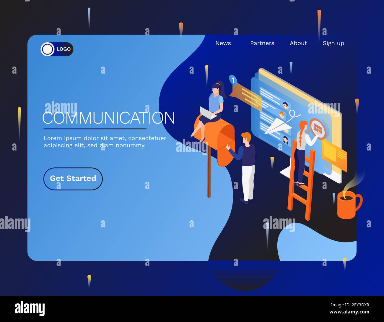 Data visualization touch Stock Vector Images - Alamy