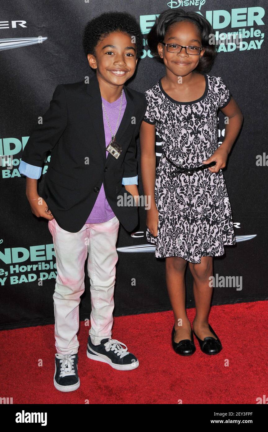 Miles Brown & Marsai Martin at the "Alexander And The Terrible ...